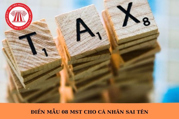 Cách điền mẫu 08 mst cho cá nhân sai tên?