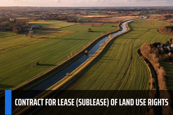 What is the latest form of contract for lease (sublease) of land use ...