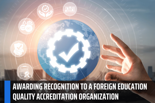 What is the application for awarding recognition to a foreign education ...