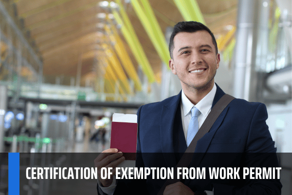 What is the application form for certification of exemption from work ...