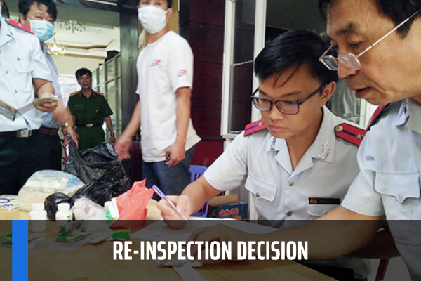 How long does it take to announce the re-inspection decision in Vietnam ...