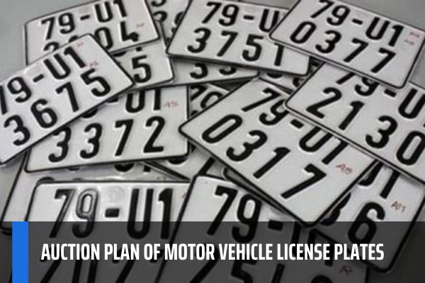 What is the content of the auction plan of motor vehicle license plates ...