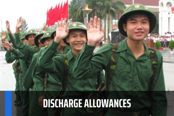 What are the discharge allowances for discharged non-commissioned ...