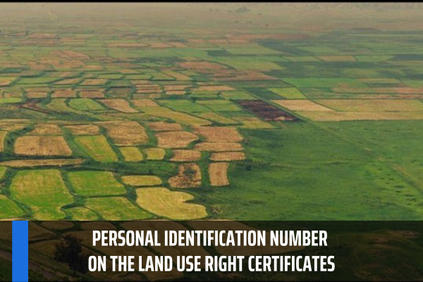 Shall the personal identification number be specified in the land use ...