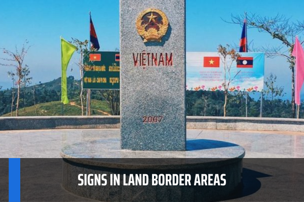 According to Decree 34/2014/ND-CP, what are the signs in land border ...