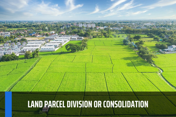 What are the procedures for land parcel division or consolidation in ...