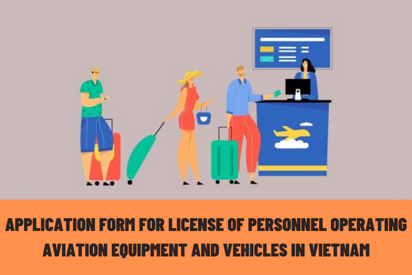 What is the application form for a license of personnel operating ...