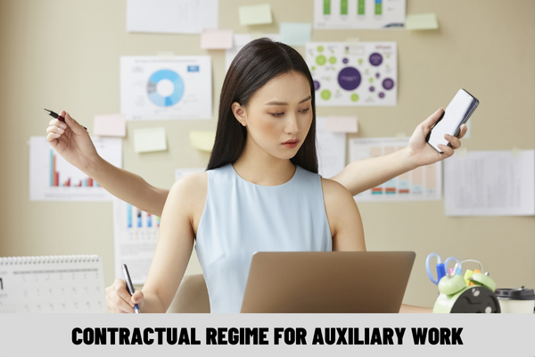 What conditions must a person doing auxiliary work in an administrative ...