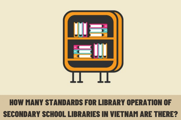 How many standards for library operation of secondary school libraries ...