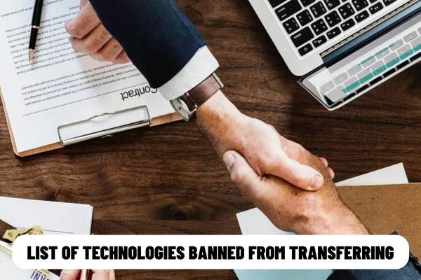 What is included in the list of technologies banned from transferring ...