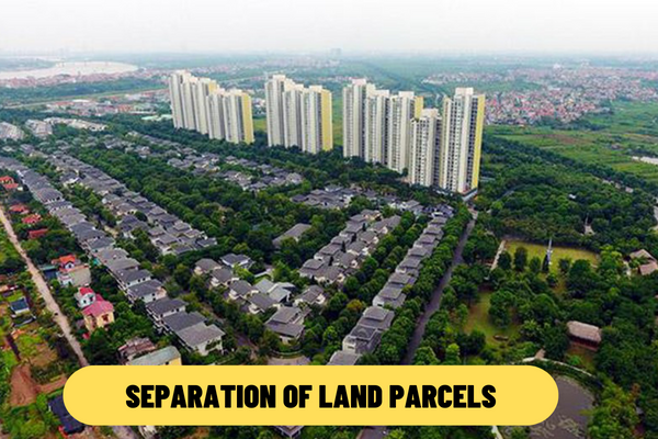 What is the minimum area allowed to separate a parcel and what are the ...