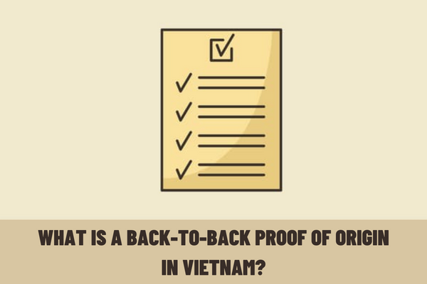What is a back-to-back proof of origin in Vietnam? When can the C/O ...