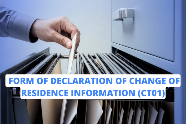 How to write the form of declaration of change of residence information ...