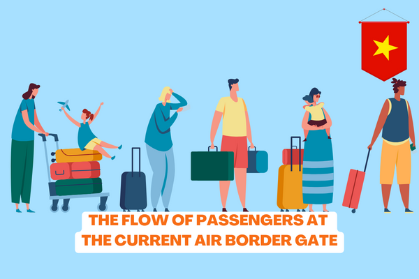 Vietnam: At the current air border gate, the flow of passengers is ...
