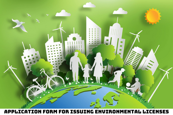 What is the application form for issuing environmental licenses for ...