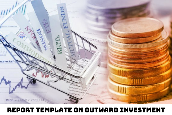 What is the report template on outward investment in the application ...