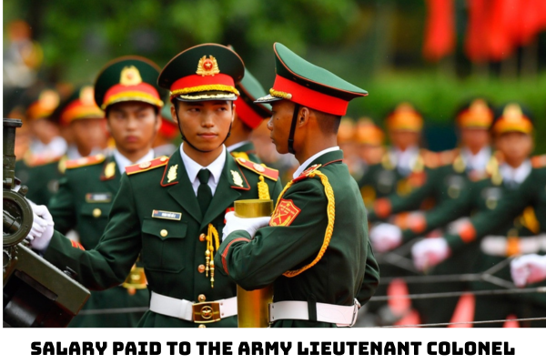 What is the salary paid to the Army Lieutenant Colonel in Vietnam upon ...