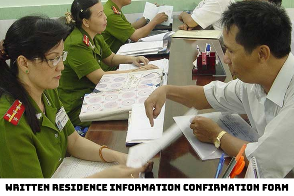 Shall the newest written residence information confirmation form- Form ...