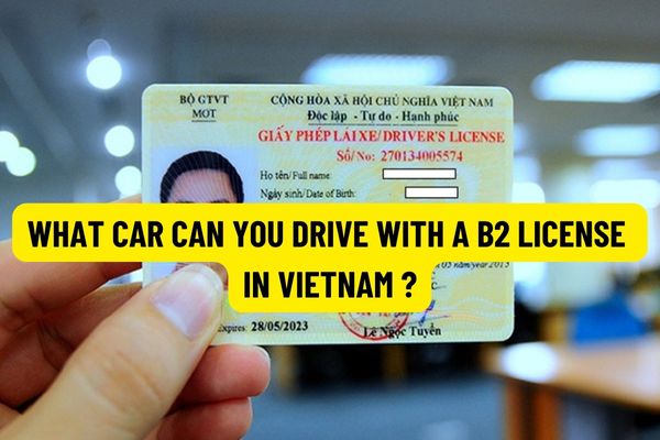 What car can you drive with a B2 license in Vietnam ? How long does it ...